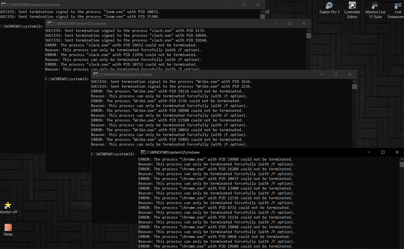 When workflow is executed, cmd windows stays open. · Issue #857 ...