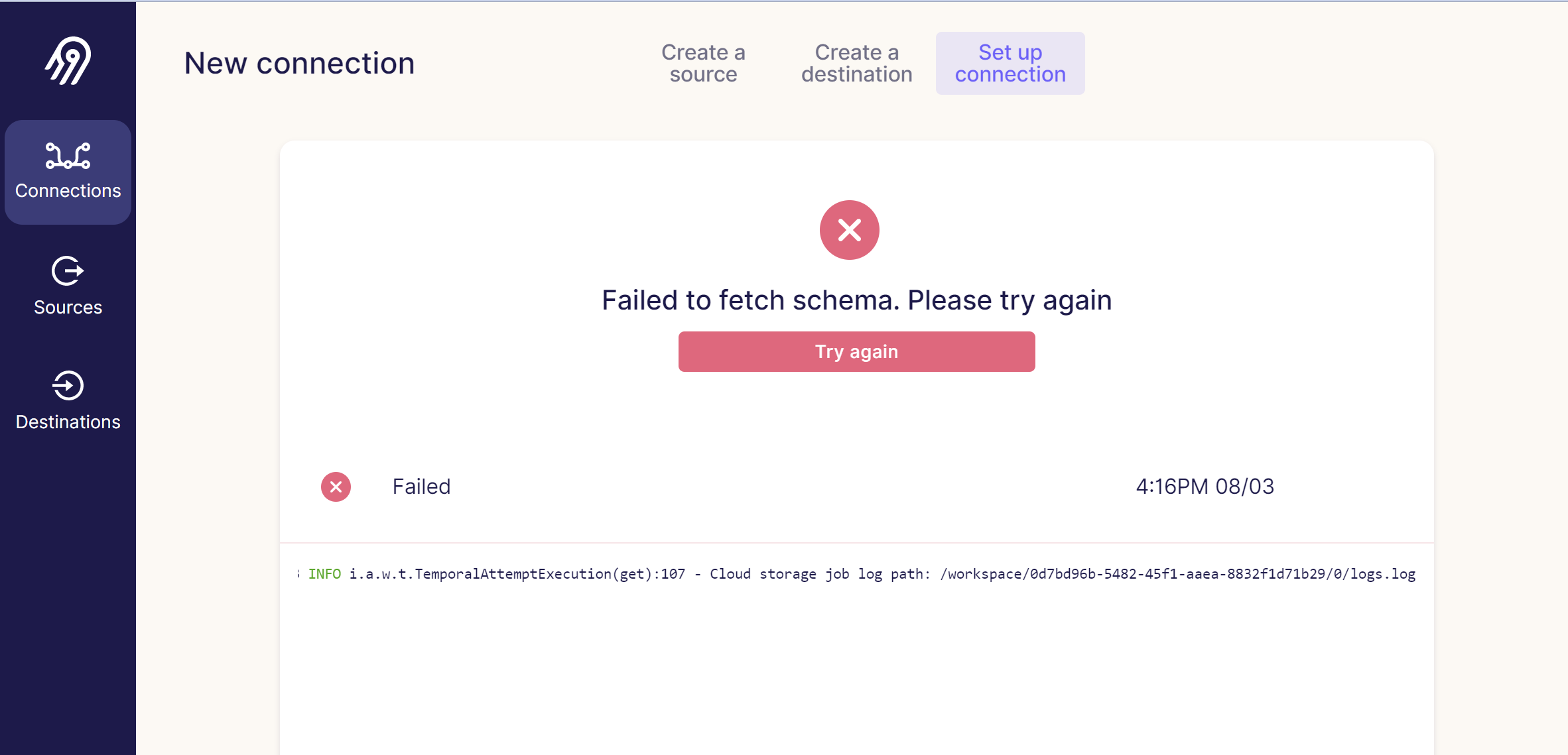 Source Mssql Fetch Schema Fails When Setting Up · Issue 16971 · Airbytehqairbyte · Github 9277