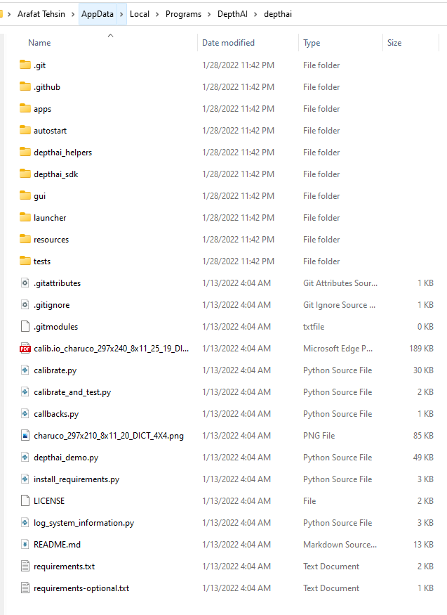 [BUG] Unable to execute file · Issue #622 · luxonis/depthai · GitHub