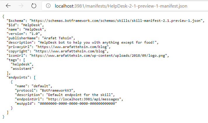 Value cannot be null. (Parameter ‘uriString’) upon calling a Skill · Issue #3840 · microsoft ...