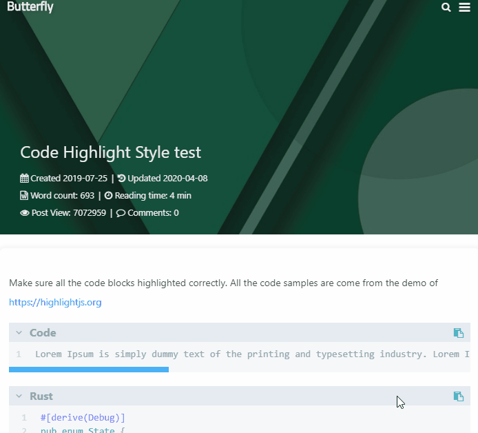 有一个小小的建议 · Issue #193 · jerryc127/hexo-theme-butterfly · GitHub