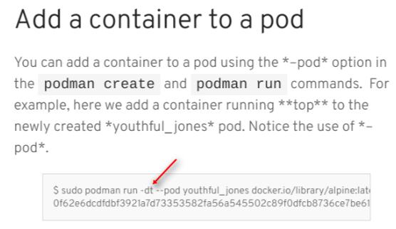 Is podman run -dt command option defined or deprecated? · Issue #5810 · containers/podman · GitHub