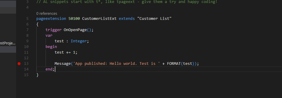 Debugger does not stop · Issue #632 · microsoft/AL · GitHub