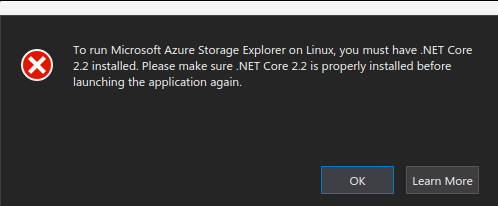 dotnet runtime 2.2 is EOL · Issue #2752 · microsoft/AzureStorageExplorer · GitHub