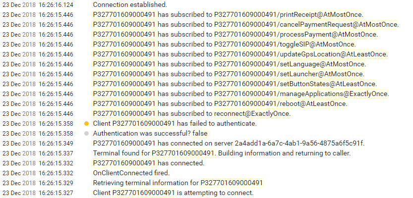 Question - ConnectionRefusedBadUsernameOrPassword flag not being ...