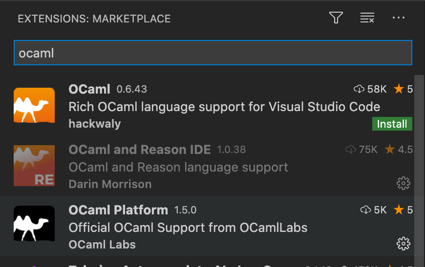 Improve Discoverability Of The Extension · Issue 457 · Ocamllabs Vscode Ocaml Platform · Github