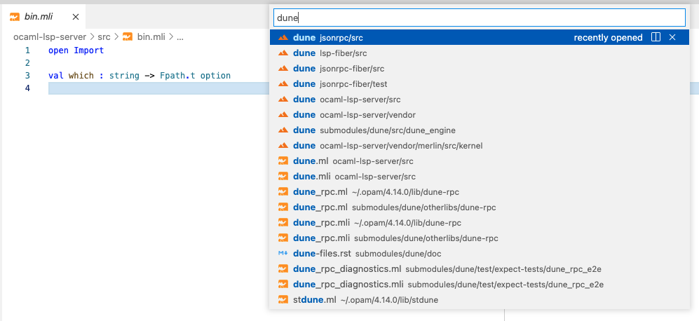 "Go to File" should show file system-wise closest files first for lexically equivalent searches ...