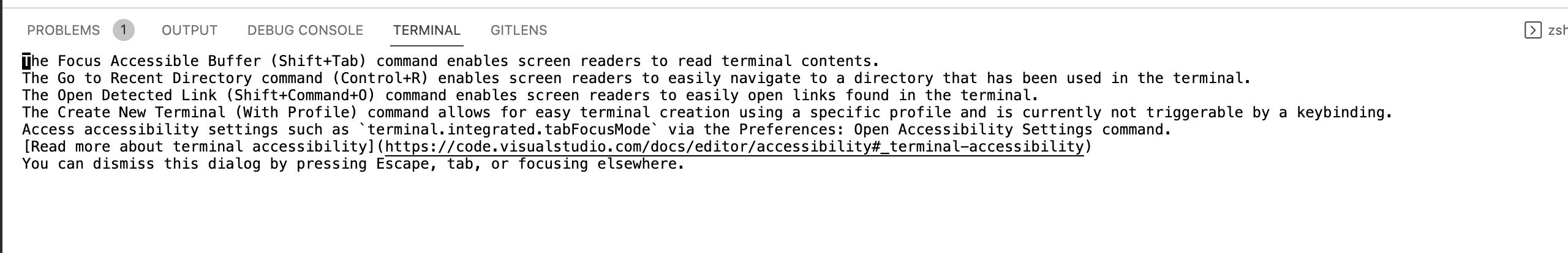 Terminal a11y help menu includes wrong keybinding · Issue #175130 · microsoft/vscode · GitHub