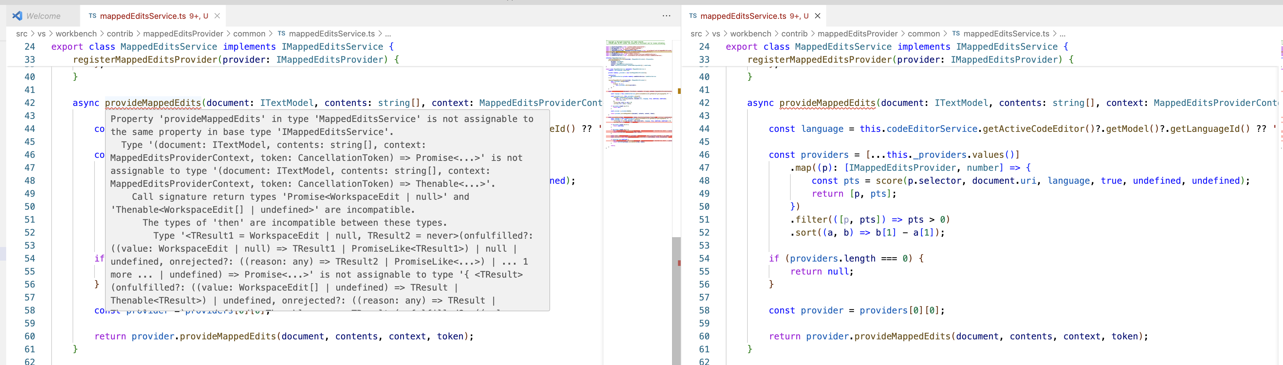 Hover overflowing onto editor on the right · Issue #190567 · microsoft/vscode · GitHub