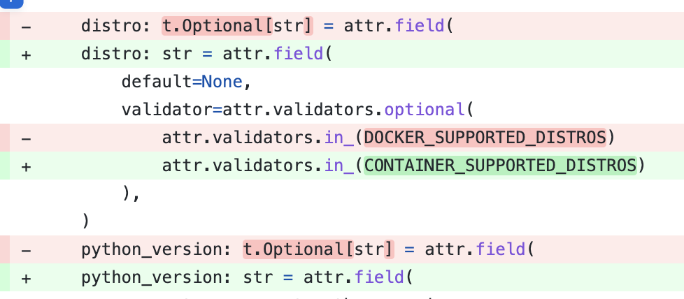 bug: [bentoml-cli] `build` failed: Distro is required, got None instead. · Issue #3325 · bentoml ...