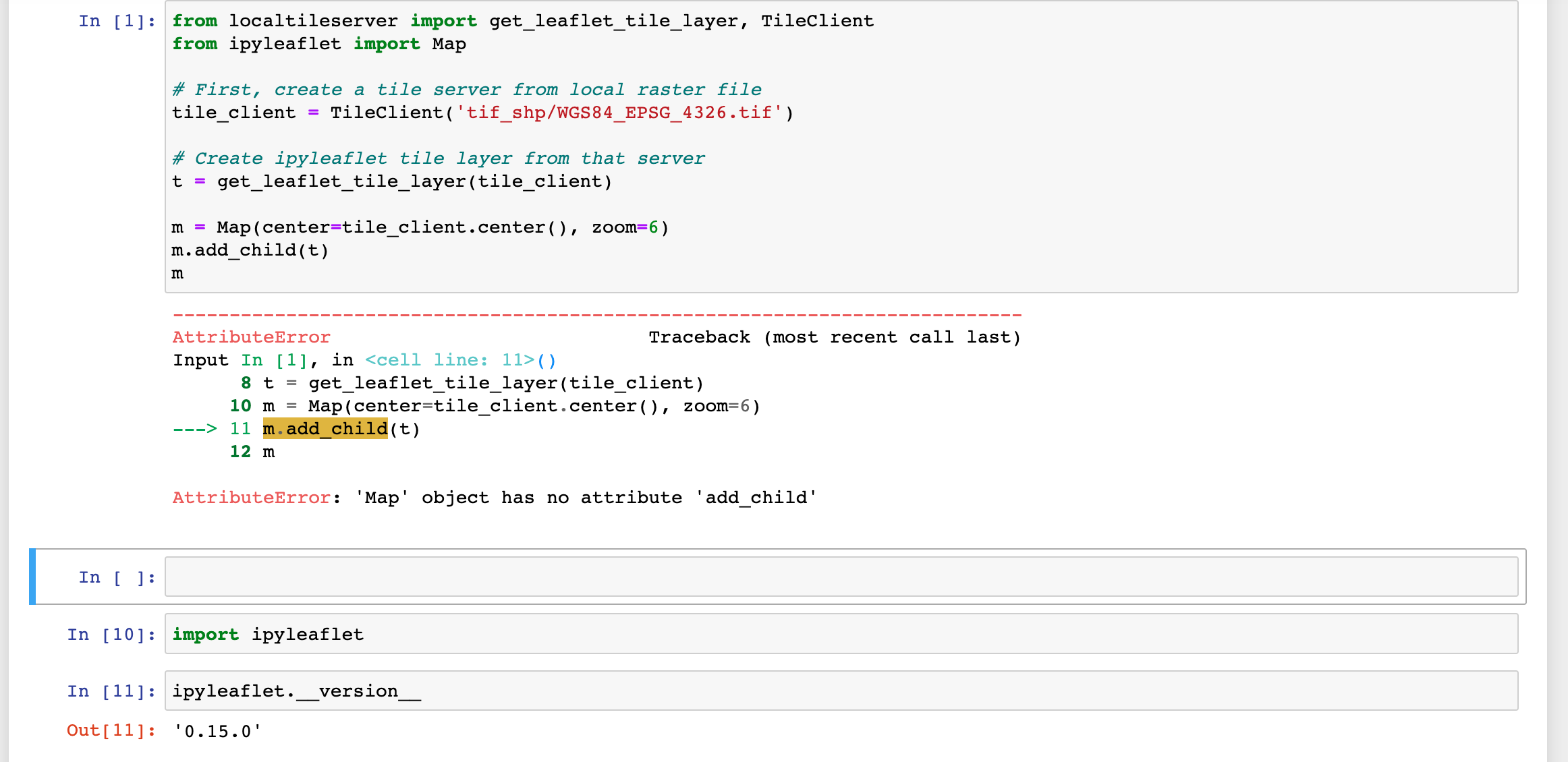 AttributeError Map Object Has No Attribute add child Issue 72 