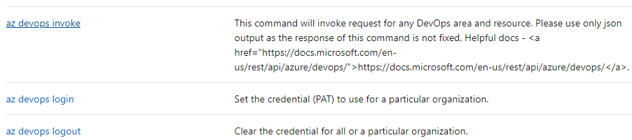 toc az devops invoke format issue · Issue #1436 · Azure/azure-cli-extensions · GitHub