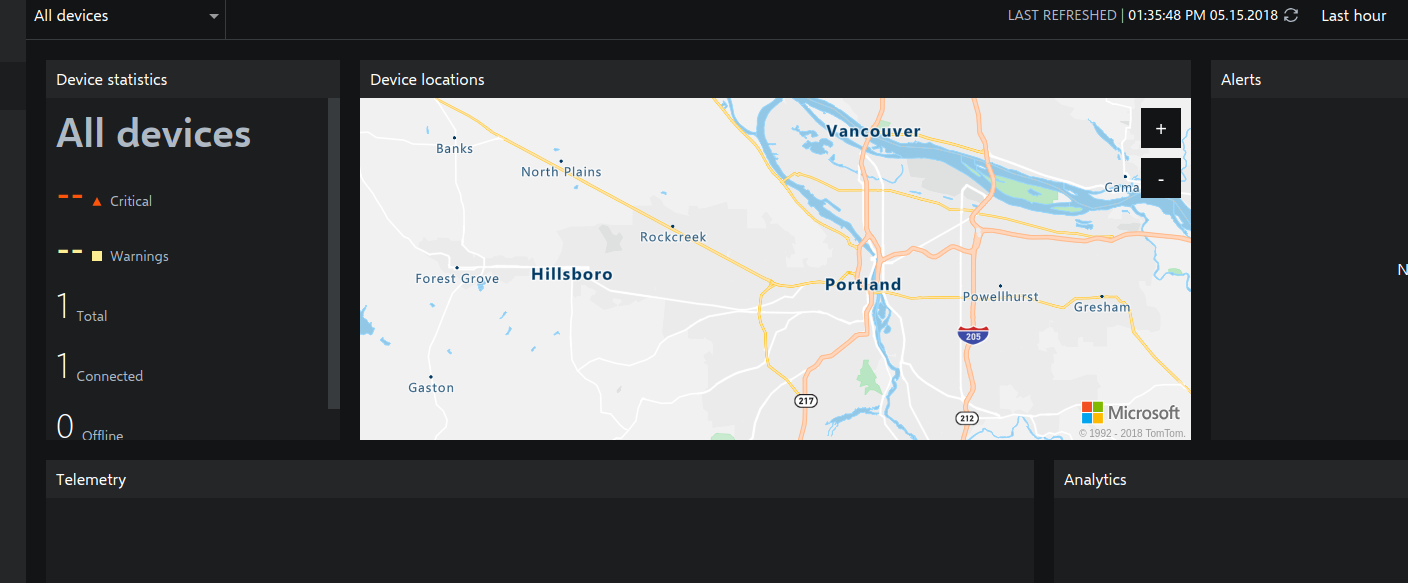 After adding new device its location is not present on the map. · Issue #1012 · Azure/pcs-remote ...