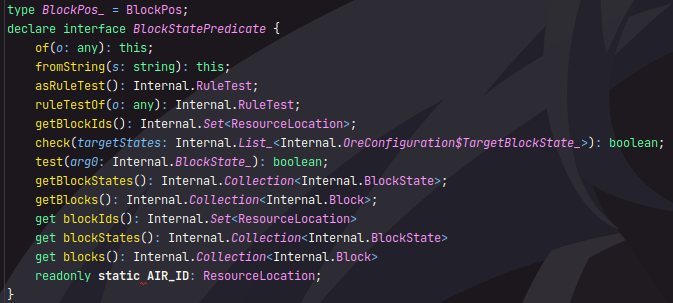 [1.19.2] static members on interfaces · Issue #27 · Prunoideae/ProbeJS · GitHub