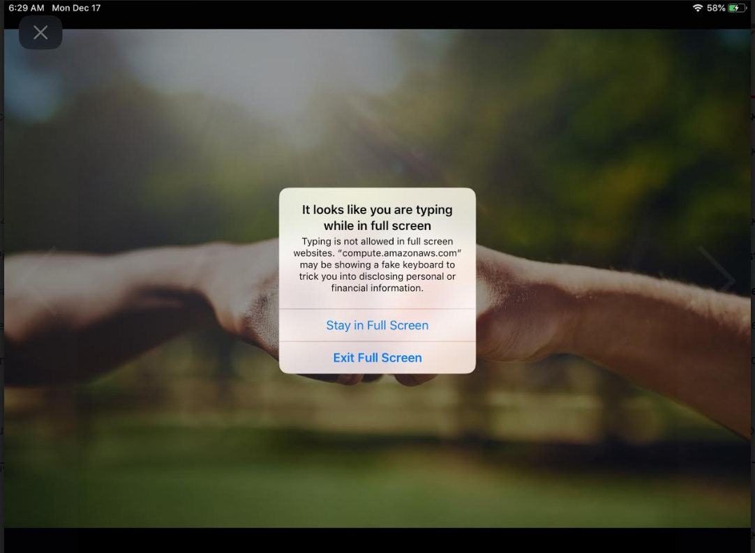 warning alert - ipad ios full screen mode · Issue #2919 · nolimits4web ...