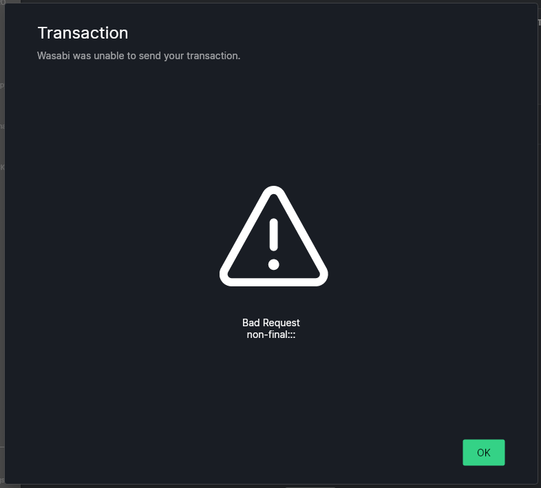 Failed to find friendly exception message · Issue #10511 · WalletWasabi/WalletWasabi · GitHub