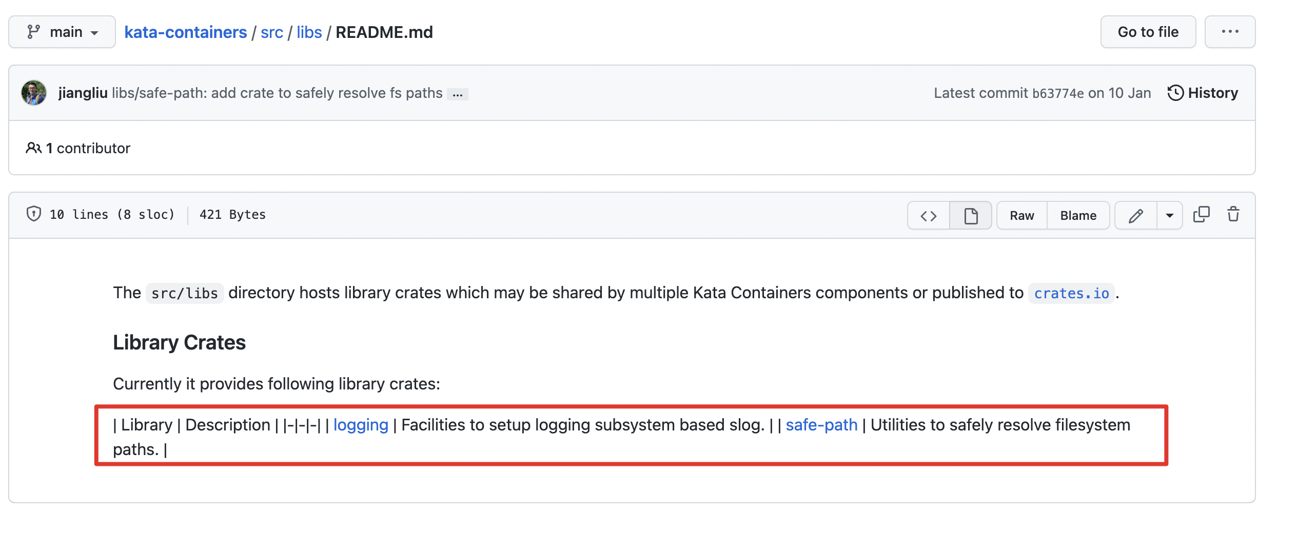 libs README markdown table format error · Issue #4725 · kata-containers/kata-containers · GitHub