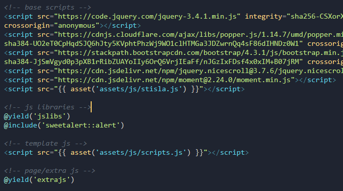 @include('sweetalert::alert') not working in Master View · Issue #66 ...