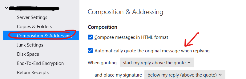 Email address & subject incorrect in compose window after clicking on reply all/reply arrow ...
