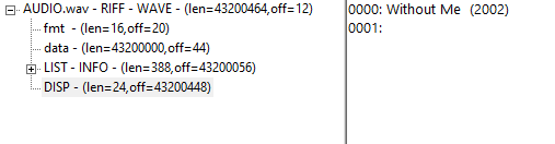 DISP chunk in WAV file · Issue #116 · Zeugma440/atldotnet · GitHub