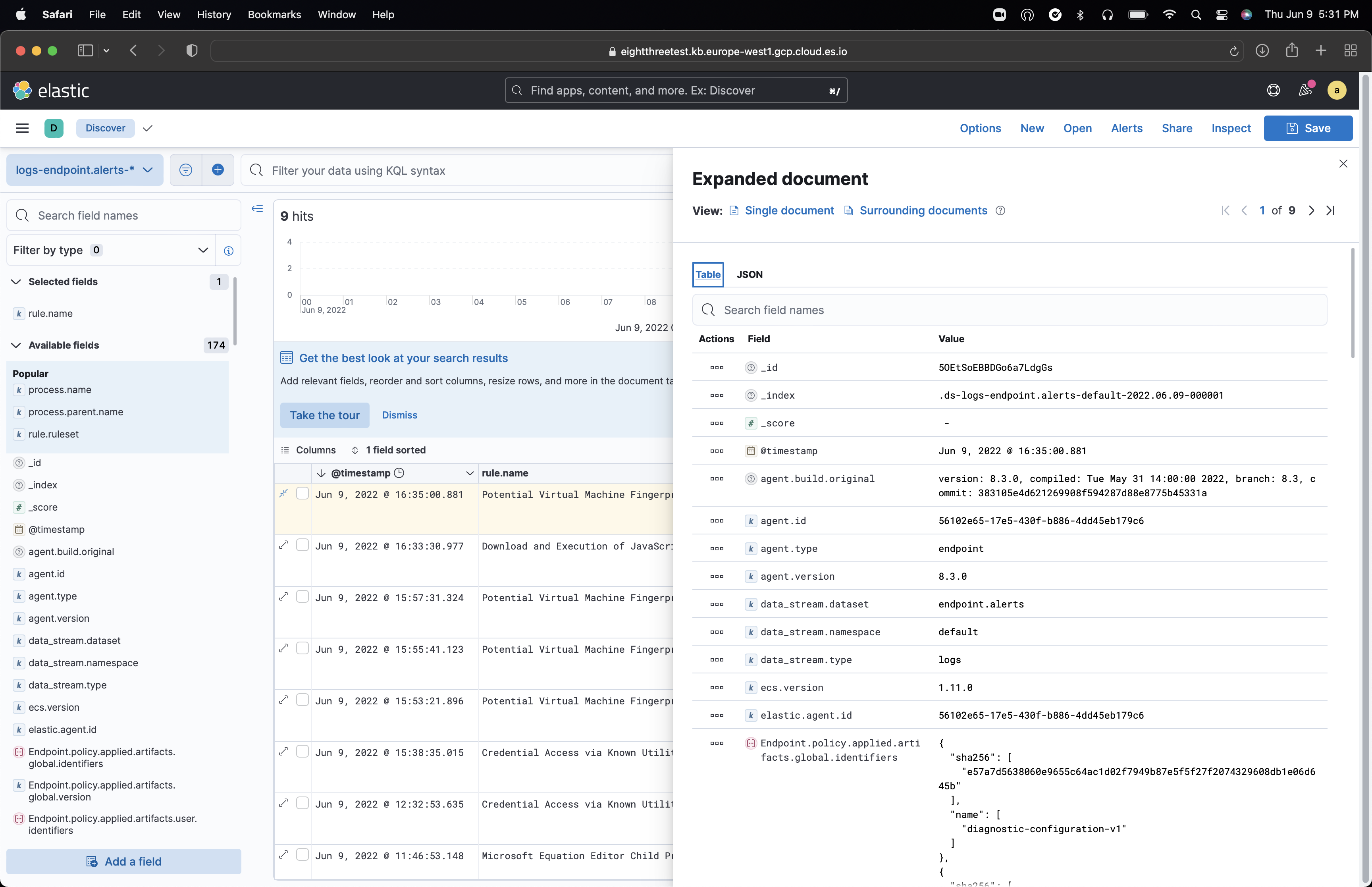 Endpoint Alert Json View Erroring In Discovery · Issue 134138 · Elastickibana · Github