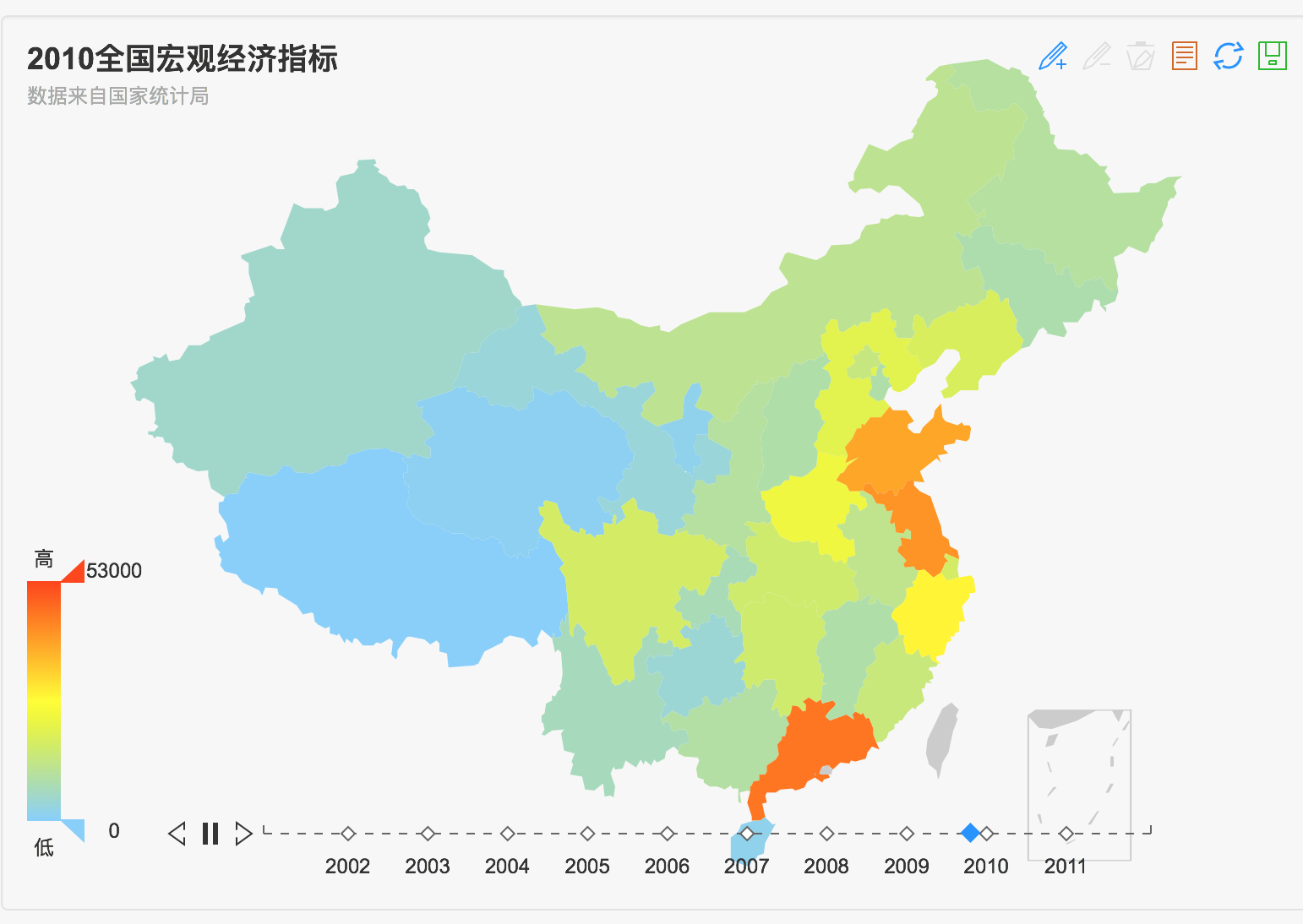 map结合 visualMap是否支持地图下钻及页面筛选器 · Issue #39 · pyecharts/pyecharts · GitHub
