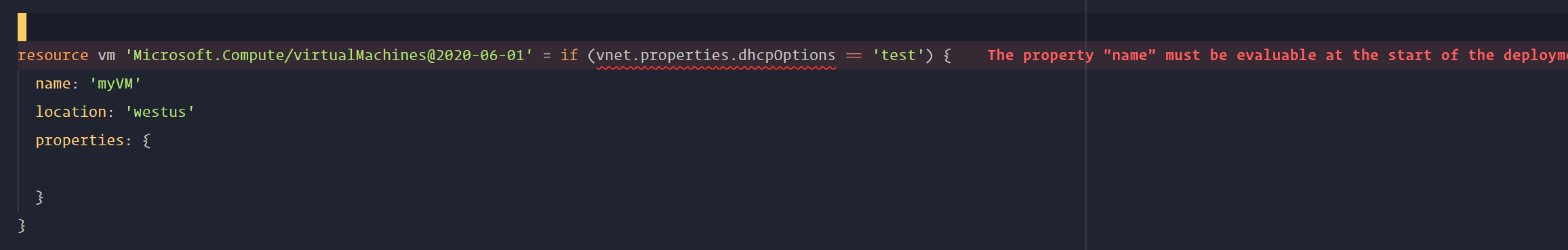 Block resource and module references in resource conditions · Issue #1390 · Azure/bicep · GitHub