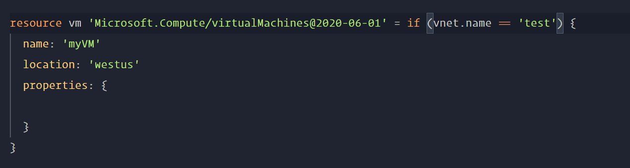 Block resource and module references in resource conditions · Issue #1390 · Azure/bicep · GitHub