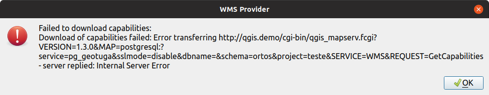 Add Wms Server Fails With Qgis Server With Postgresql Project · Issue 31192 · Qgisqgis · Github