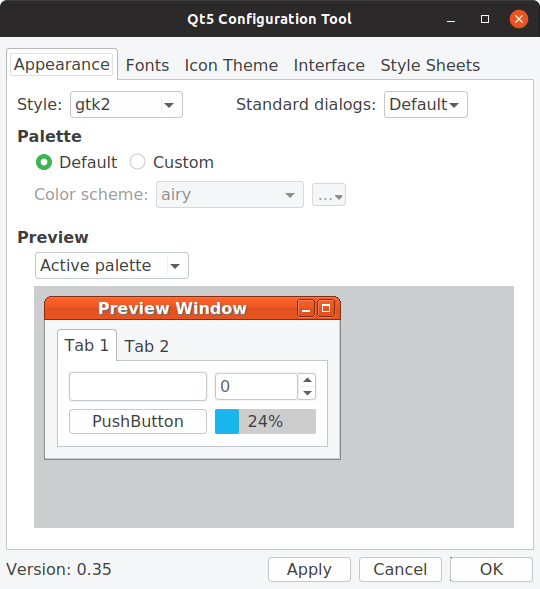 No underline or strikeout option for fonts in layouts - proposal to add qt5ct to QGIS depencies ...