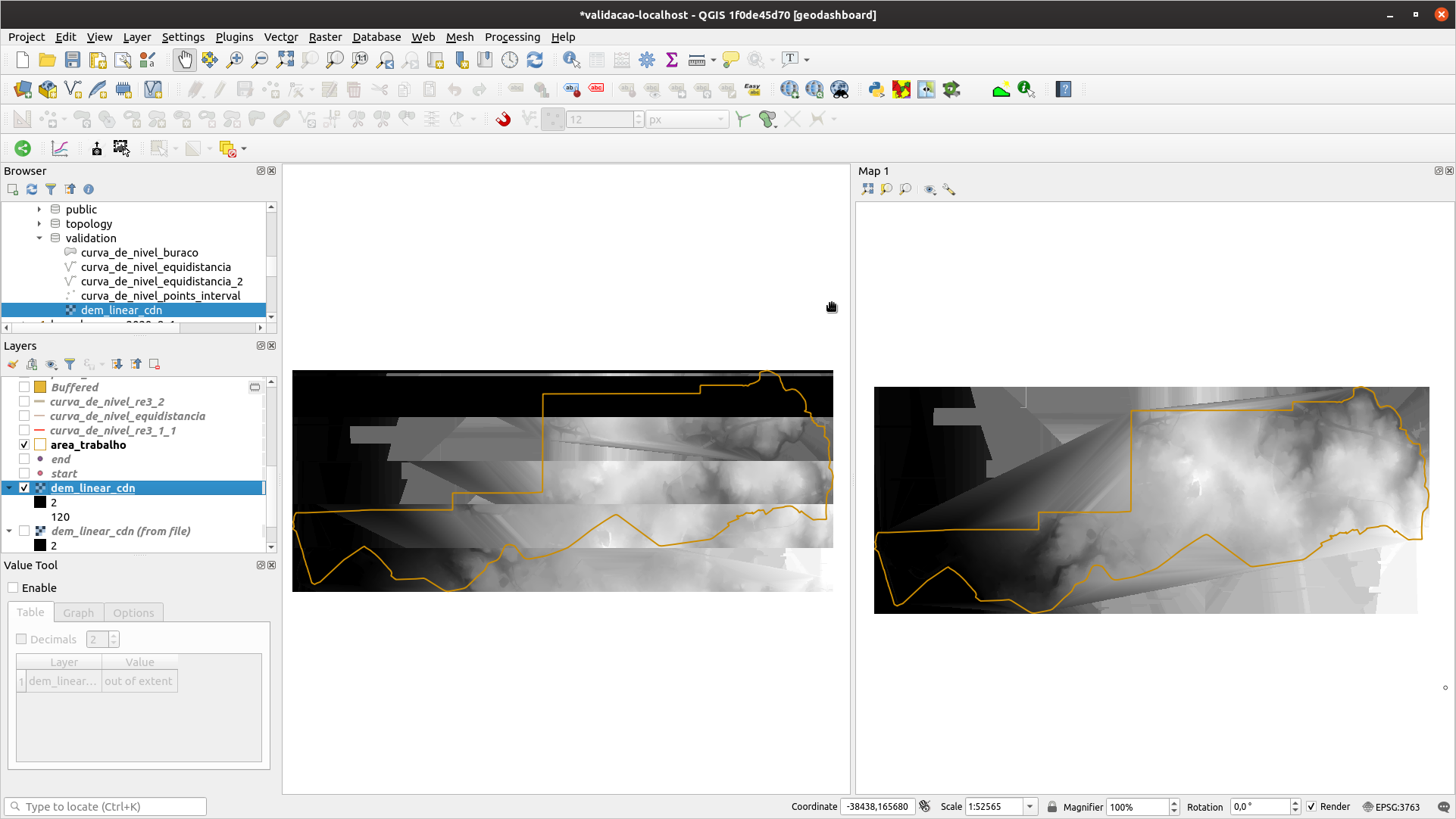 Postgis raster support: raster not properly rendered · Issue #37968 ...