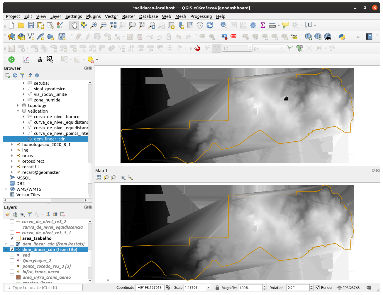 Postgis raster support: raster not properly rendered · Issue #37968 ...