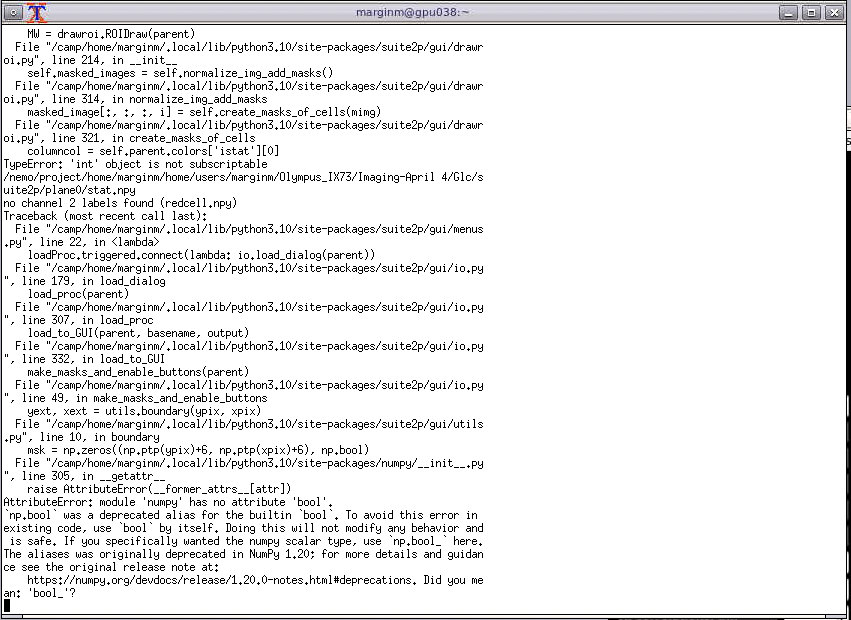 Visualisation Issues In The Roi Window After Running Detection · Issue 965 · Mouselandsuite2p 0178