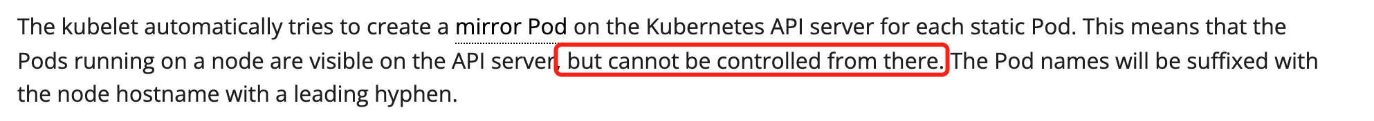 pod failure experiment does not work on static pod · Issue #3851 · chaos-mesh/chaos-mesh · GitHub