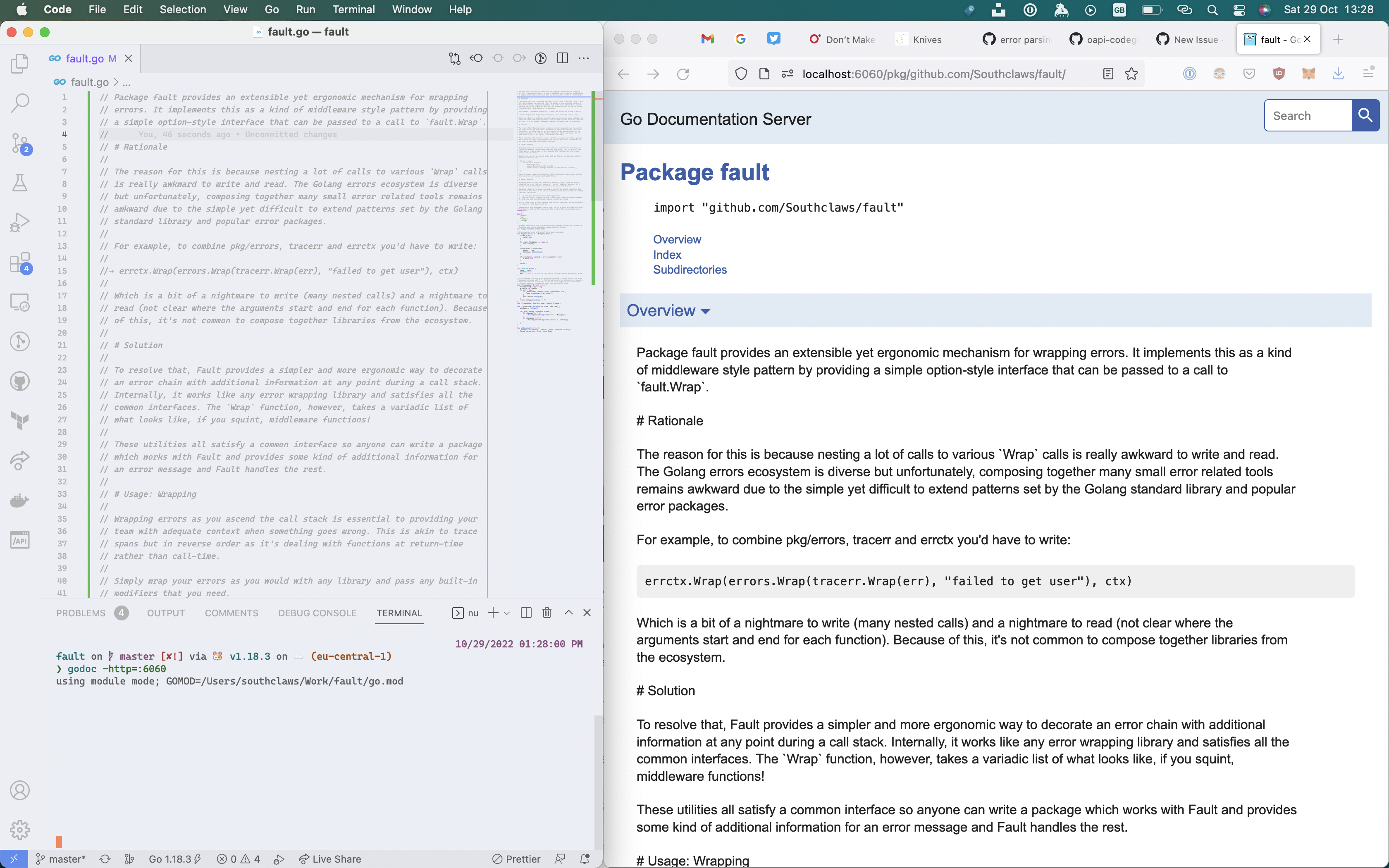 Godoc preview for current package · Issue #2513 · golang/vscode-go · GitHub