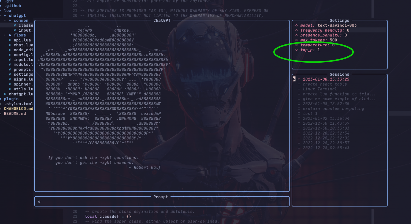 Error happened after asking for a while · Issue #64 · jackMort/ChatGPT.nvim · GitHub