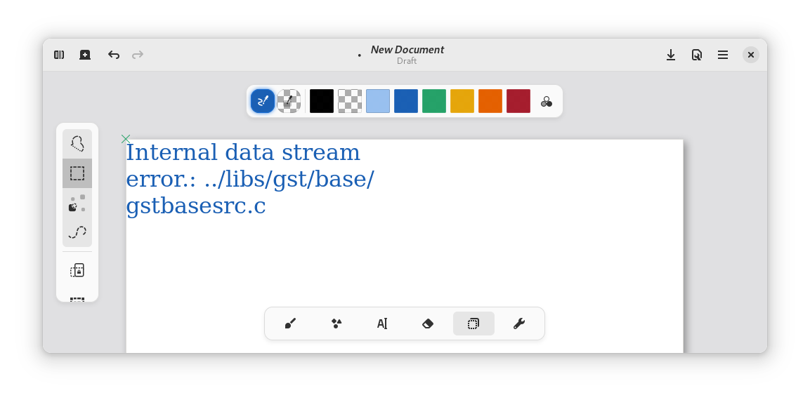Rnote crashes with: "rnote internal data stream error ../libs/gst/base/gstbasesrc.c" · Issue ...