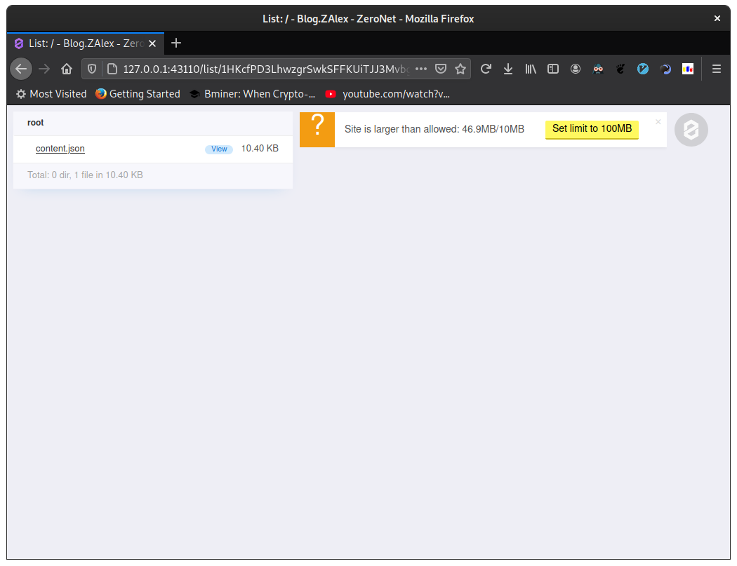 Unobvious redirection to site file list · Issue #2654 · HelloZeroNet/ZeroNet · GitHub