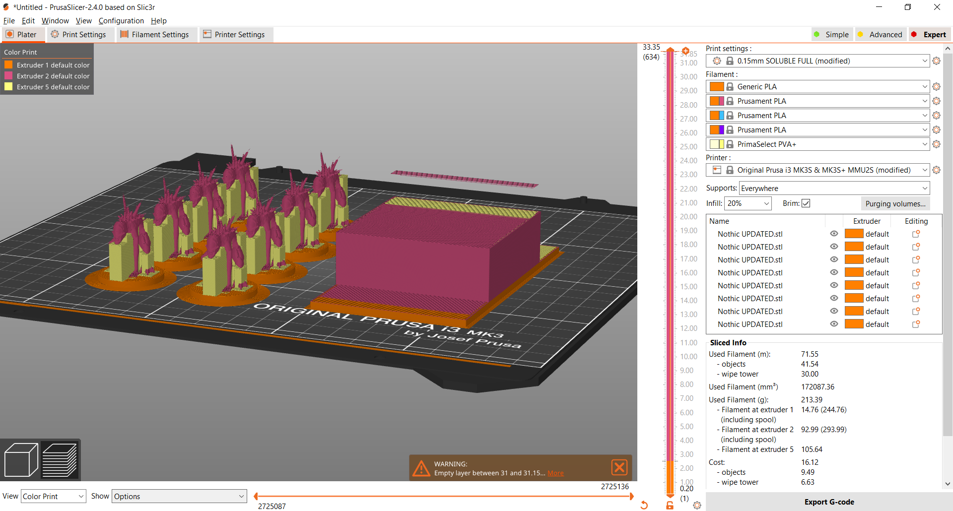 Empty Layer on Wipe Tower · Issue #7629 · prusa3d/PrusaSlicer · GitHub