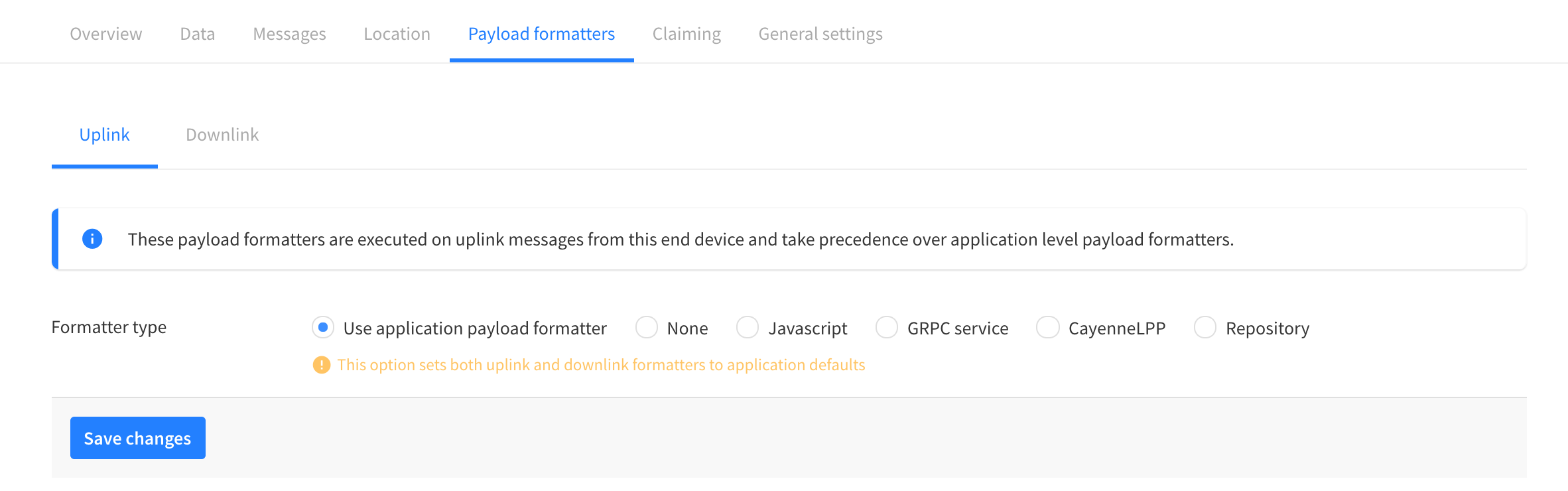Document payload formatters · Issue #2713 · TheThingsNetwork/lorawan-stack · GitHub