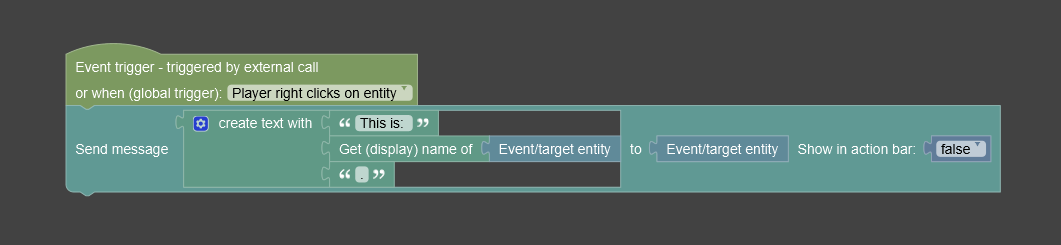 "Player right clicks on entity" event trigger not working · Issue #1689 · MCreator/MCreator · GitHub