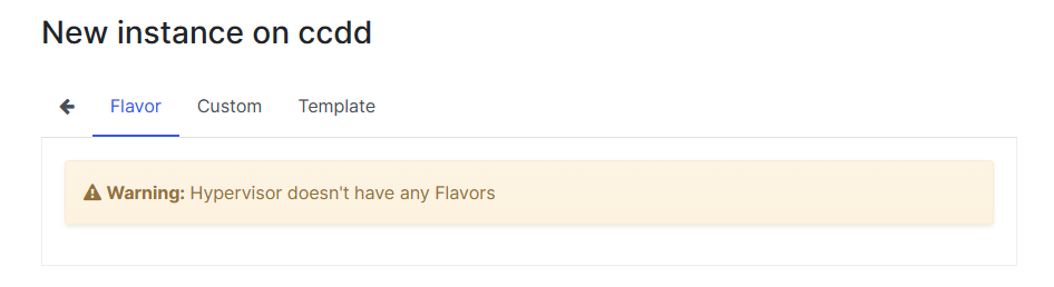 Hypervisor doesn't have any Flavors · Issue #461 · retspen/webvirtcloud · GitHub
