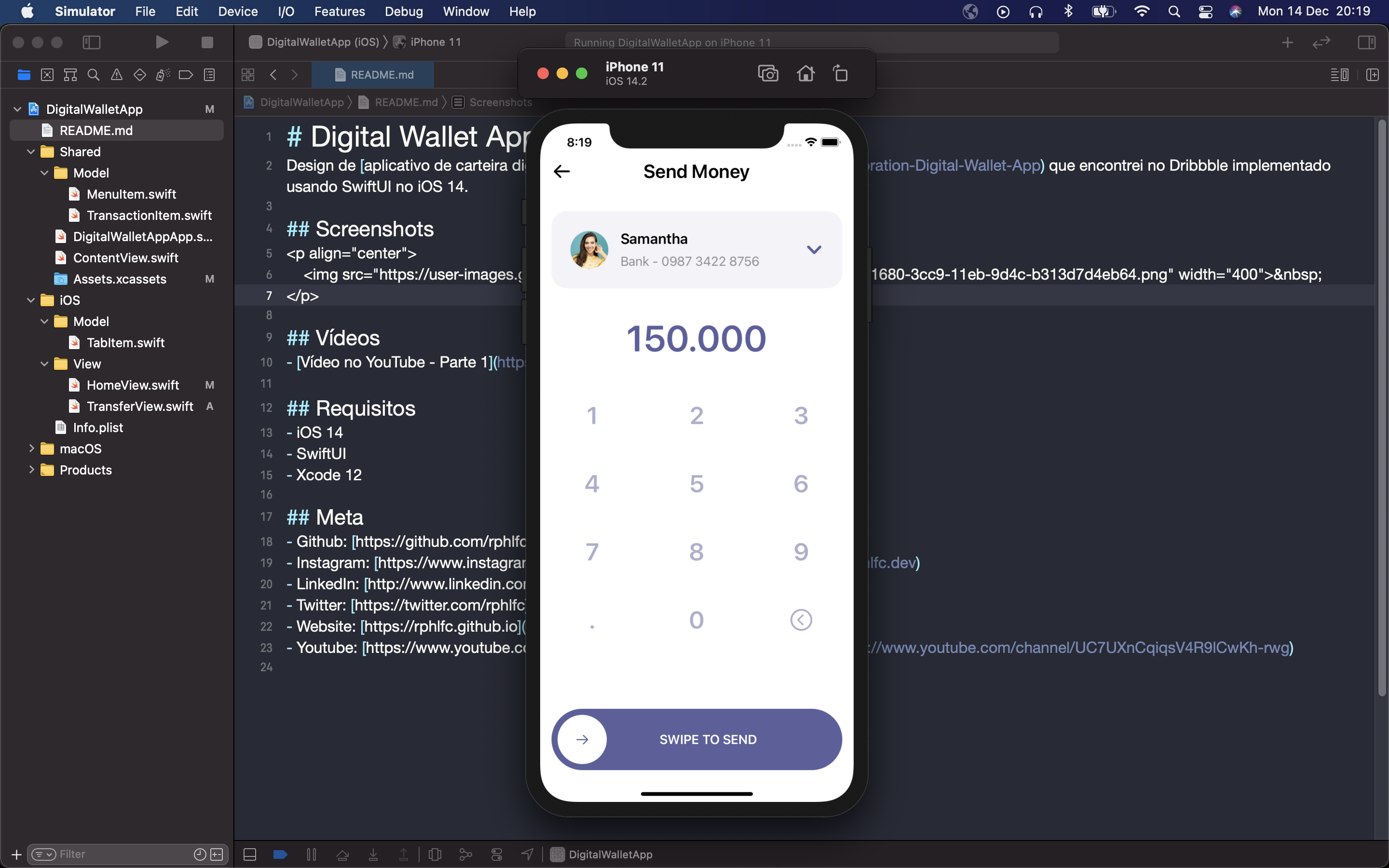 GitHub - rphlfc/DigitalWalletApp: Design de aplicativo de carteira digital que encontrei no ...