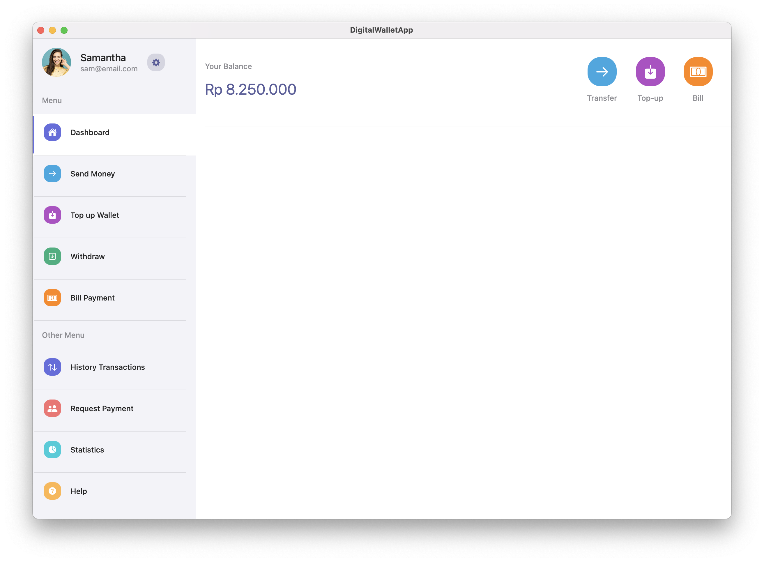 GitHub - rphlfc/DigitalWalletApp: Design de aplicativo de carteira digital que encontrei no ...