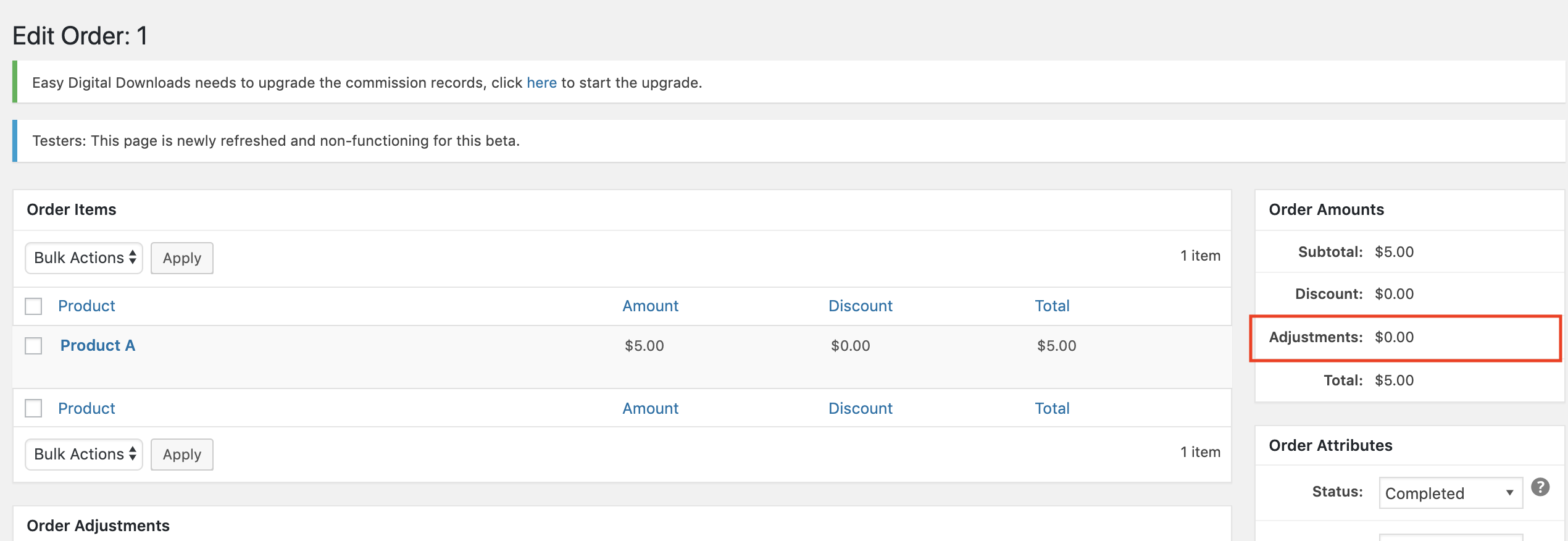 3 0 Orders Add A New Line In The Order Summary Metabox For Each 