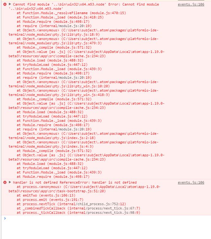 Cannot Write Anything In The Terminal · Issue 283 · Platformio Platformio Atom Ide Terminal