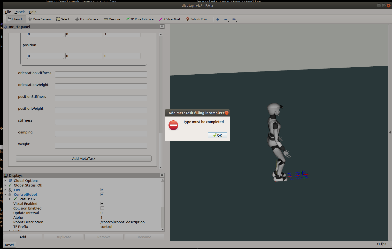 Cant Add Any Task From Rviz Panel · Issue 25 · Jrl Umi3218mcrtcros