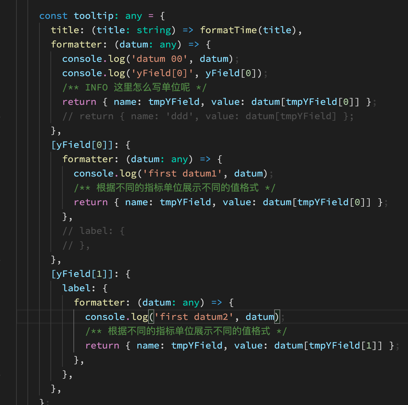 🧐[问题] 双折线 多折现如何配置不同折现的 Tooltip Formatter 格式呢 · Issue 1631 · Ant Design Ant Design Charts · Github