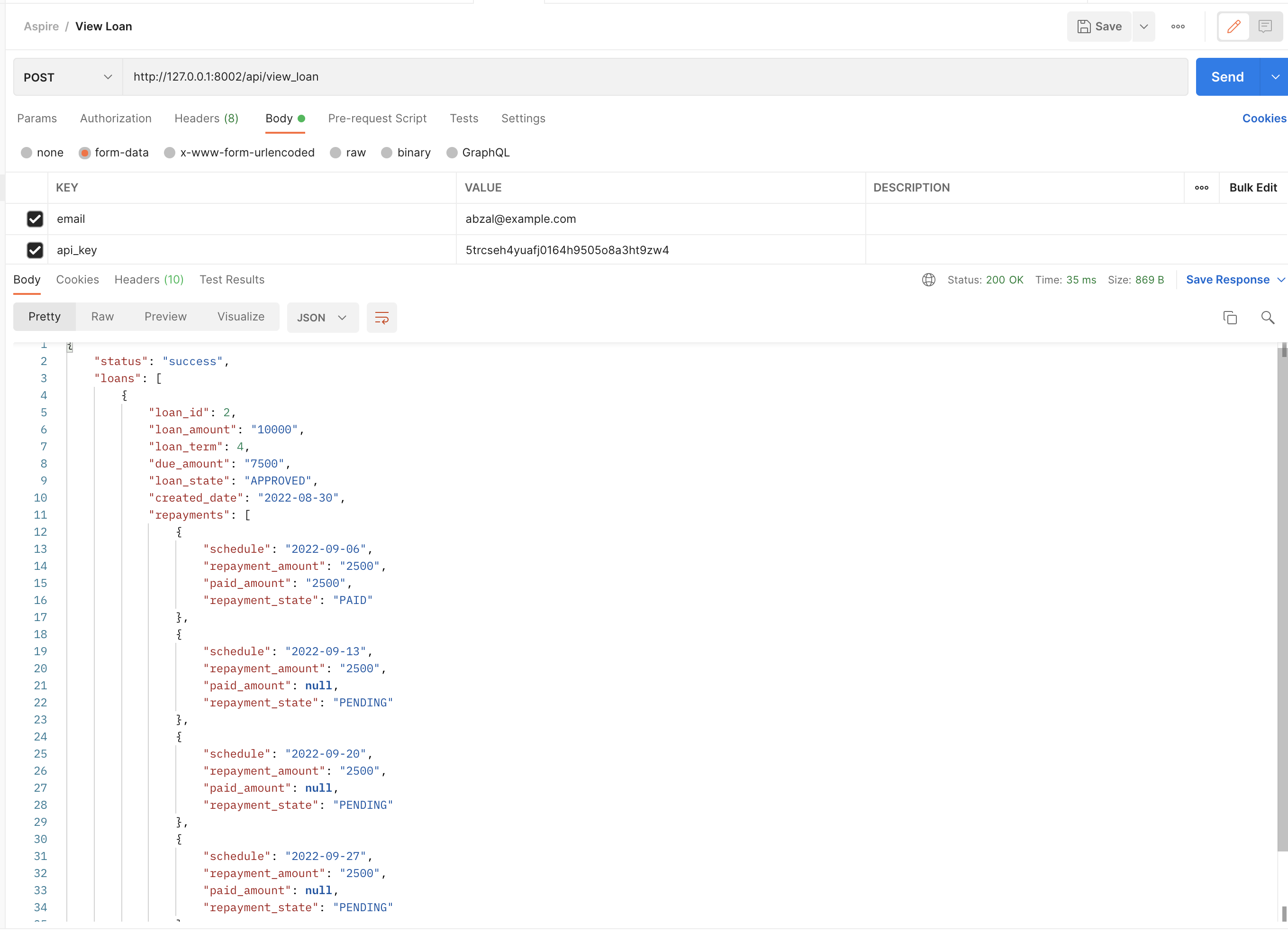 GitHub - abzalsmart/aspire-loan-api