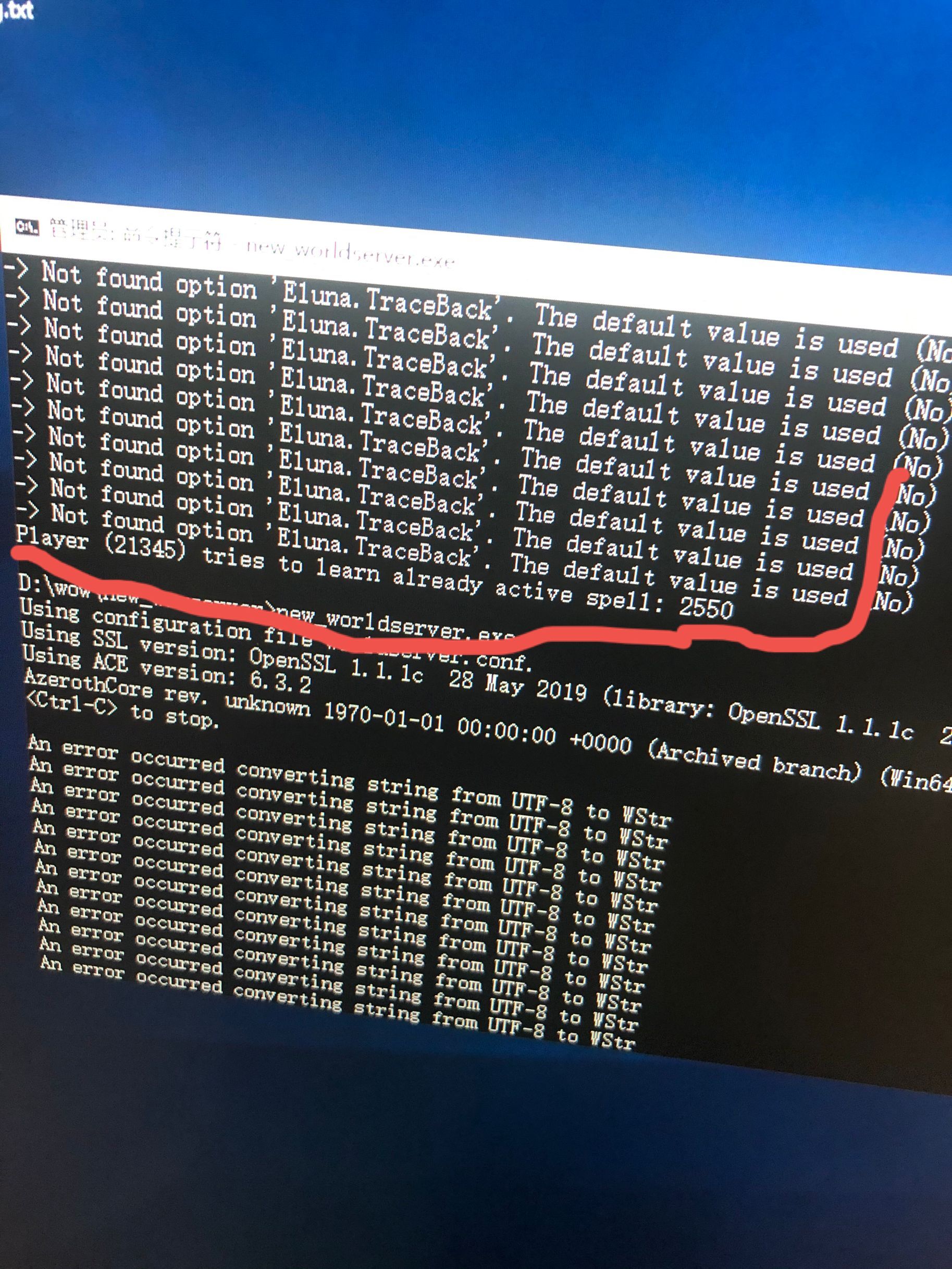 worldserver.exe crash · Issue #8063 · azerothcore/azerothcore-wotlk · GitHub